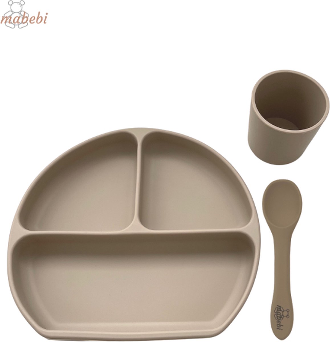 Mabebi MBB-SBB - 3delige eetset - kinderservies - siliconen bord ...