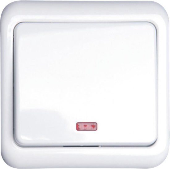 Wisselschakelaar - Inbouw - 1-voudig Enkel Schakelaar - Incl. Afdekraam ...