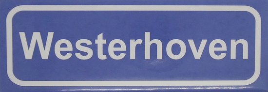 Koelkast magneet plaatsnaambord Westerhoven. | bol