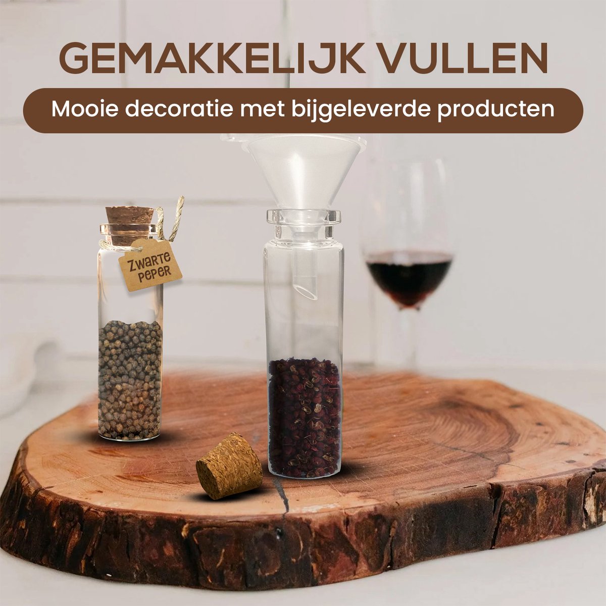 Starevia® Reageerbuisjes met kurk - Reageerbuisjes - Glas ...