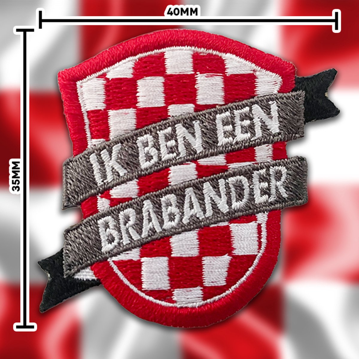 Ik ben een Brabander Klein - Opstrijk Embleem / Patch | bol.com