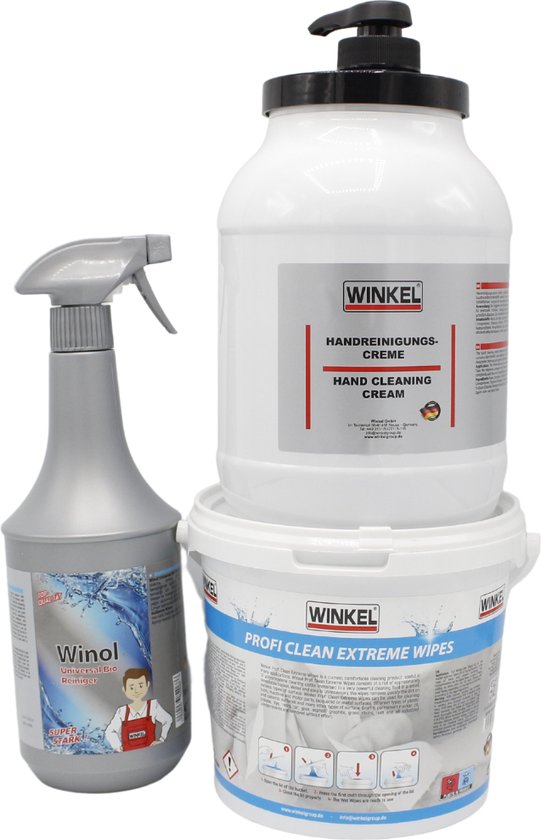 3 Delige Schoonmaak set - Reinigingsspray - Handreiniger - Profi Clean ...