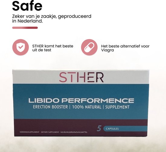 Sther Libido Performance Erectiepillen Voor Mannen - 100 % Natuurlijk - Ashwagandha -... | bol.com