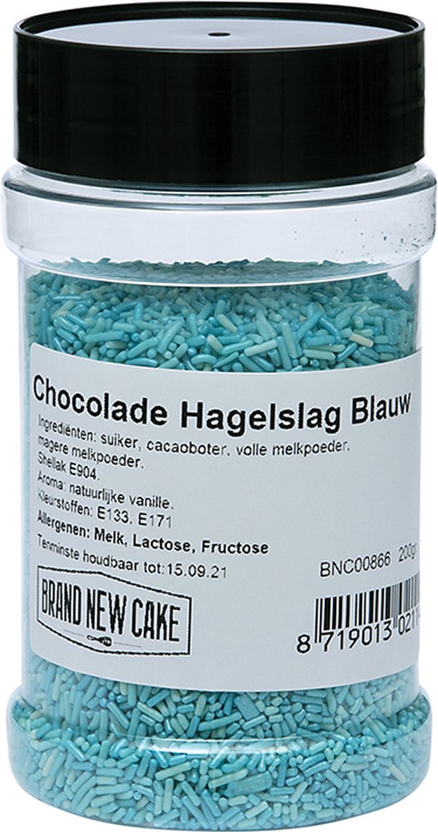 BrandNewCake Chocolade Hagelslag Blauw 200g | bol.com