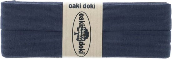 Oaki Doki tricot de luxe biaisband 064 grijs | bol