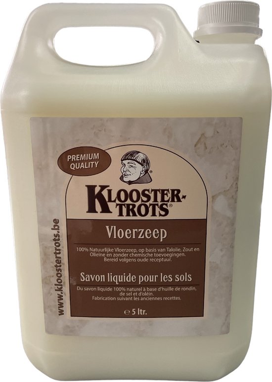 Klooster Trots 100% natuurlijke vloerzeep - onderhoud vloeren - 5 L | bol.com