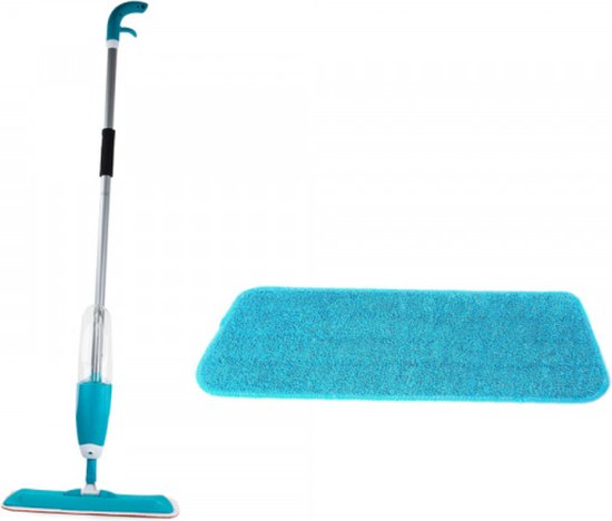 vlakmop-ingebouwde sproeier-met microweefsel doek-dwijl | bol