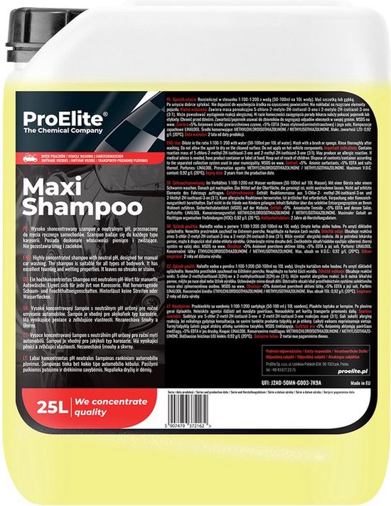 Pro Elite | Profesionele Auto handwas | Wasschuim | Maxi Shampoo | Auto ...