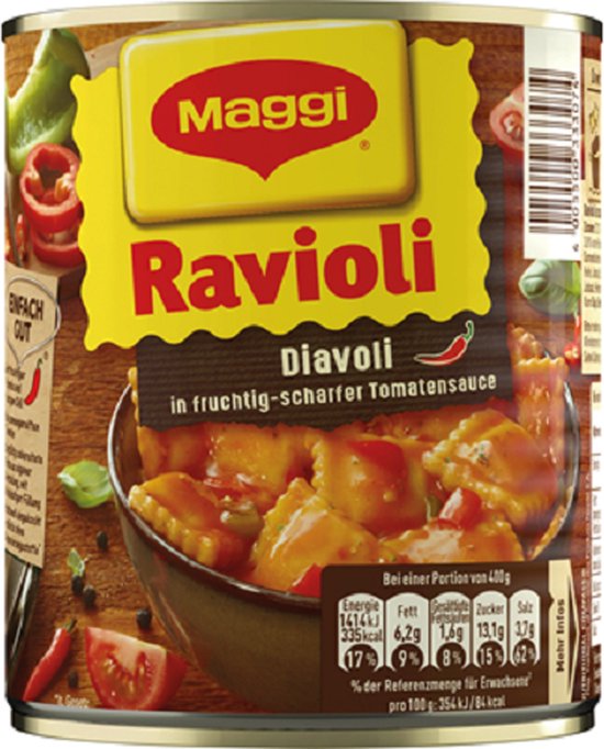 Maggi Ravioli Diavoli - 6 x 800g bakjes | bol