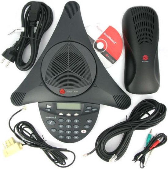 Polycom - SoundStation 2 met beeldscherm - Zwart | bol.com