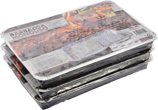3 Stuks XL |Instant Picnic wegwerp BBQ| voor 12 personen | Wegwerp ...