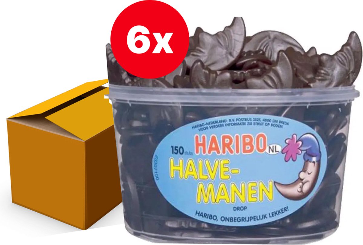 Haribo drop halve manen | bol