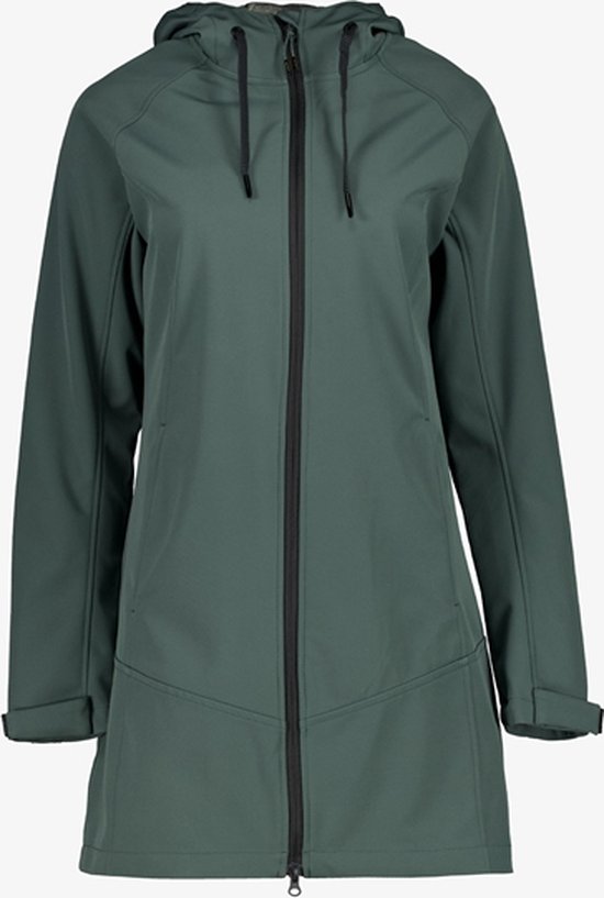 Kjelvik dames softshell parka groen - Maat M - Met capuchon ...