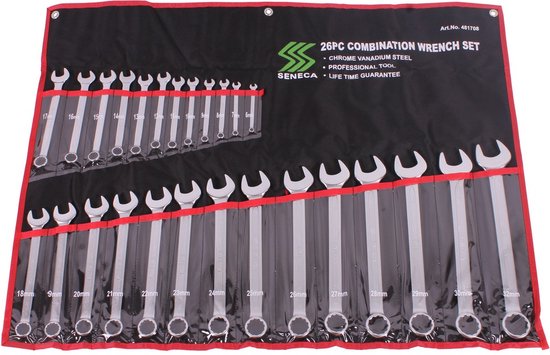 Steekringsleutel set - Ringsteeksleutel - 26 delig - extra lang ...