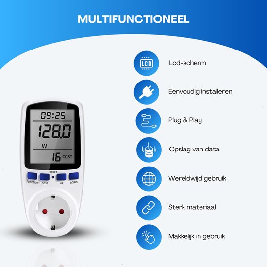 Energiemeter Verbruiksmeter NL - Energieverbruiksmeter - P1 Meter - Kwh ...