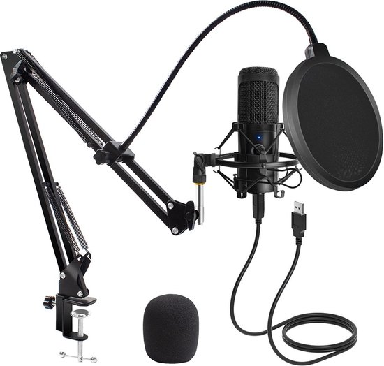 Microfoon - Microfoon Met Arm - Gaming En Streaming - Microfoon Voor PC ...