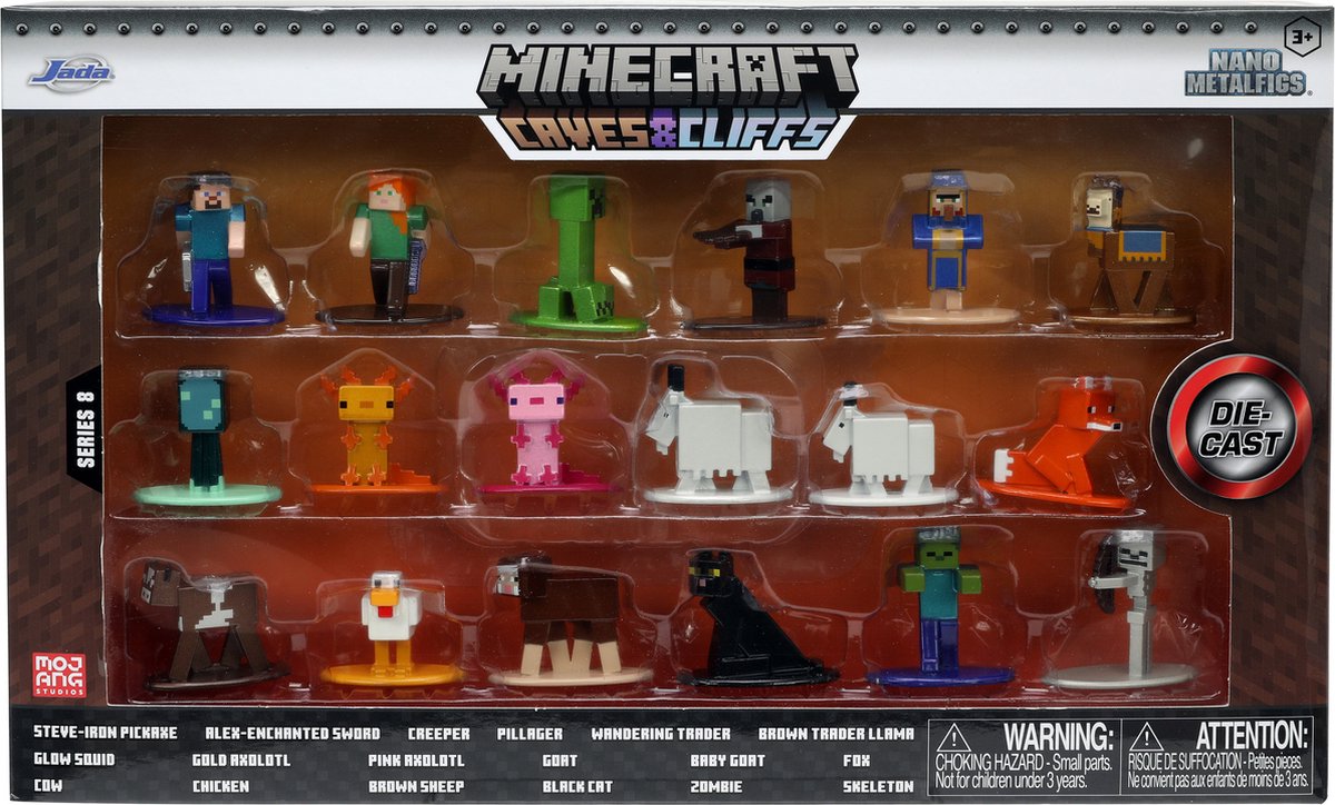 Jada Toys - Minecraft Multipack Pack Nano - Wave 8 - Metaal ...