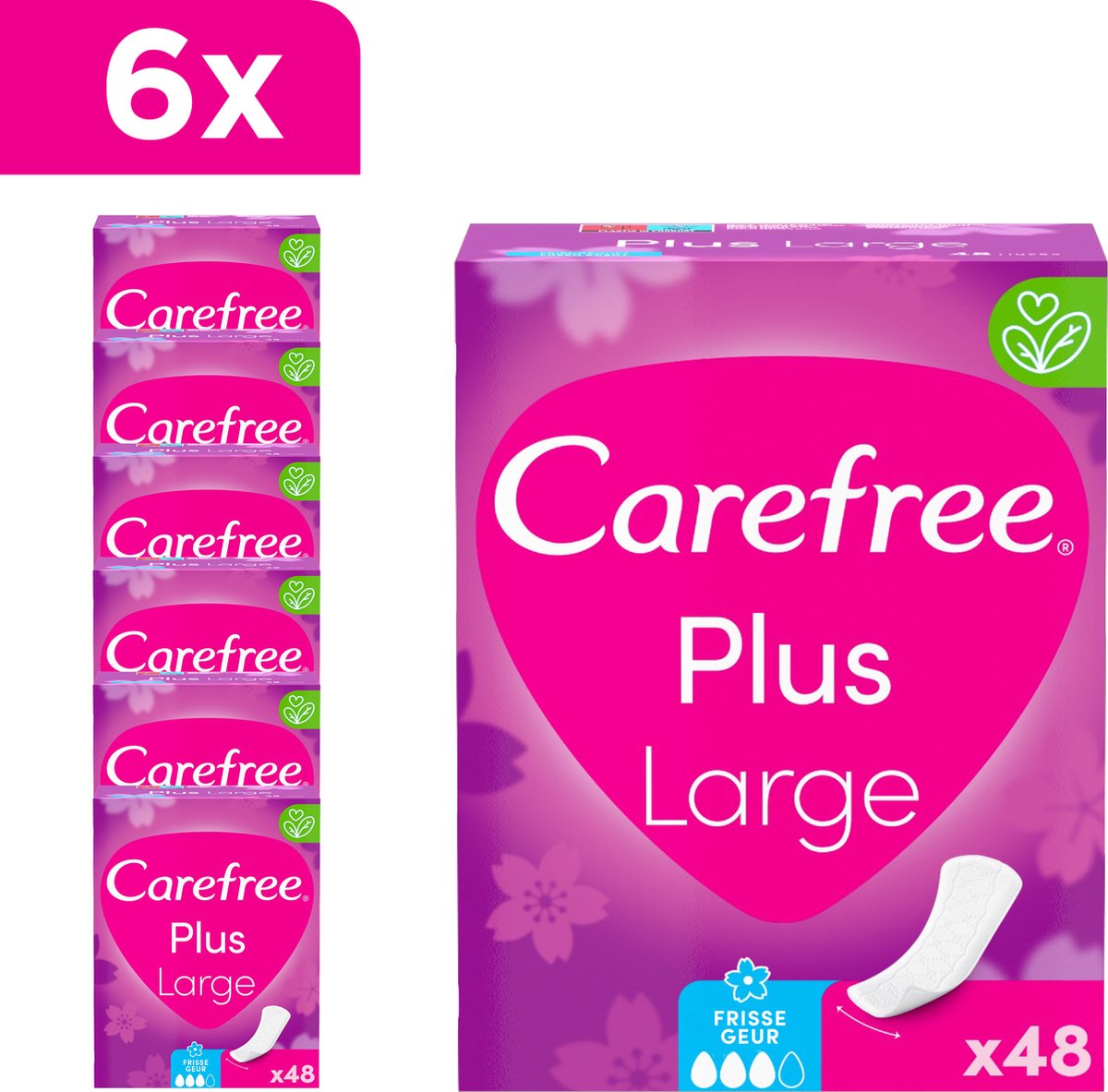 Carefree Slipeinlage Plus Large mit Frischeduft super saugstarke und ...