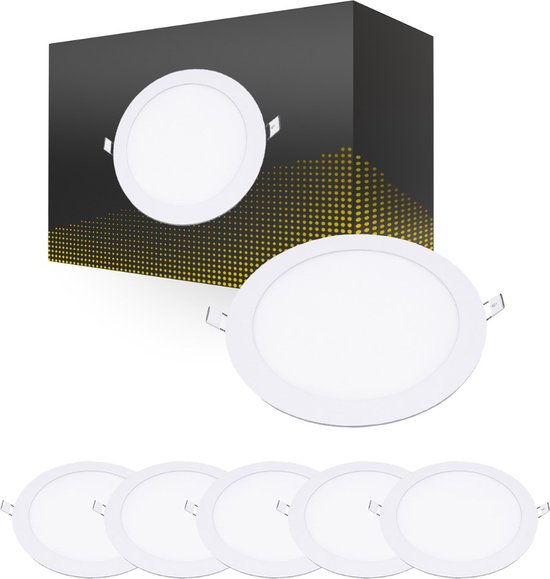 Voordeelpak 6x LED Downlight UltraSlim 24W 1950lm 110D - 840 Koel Wit ...