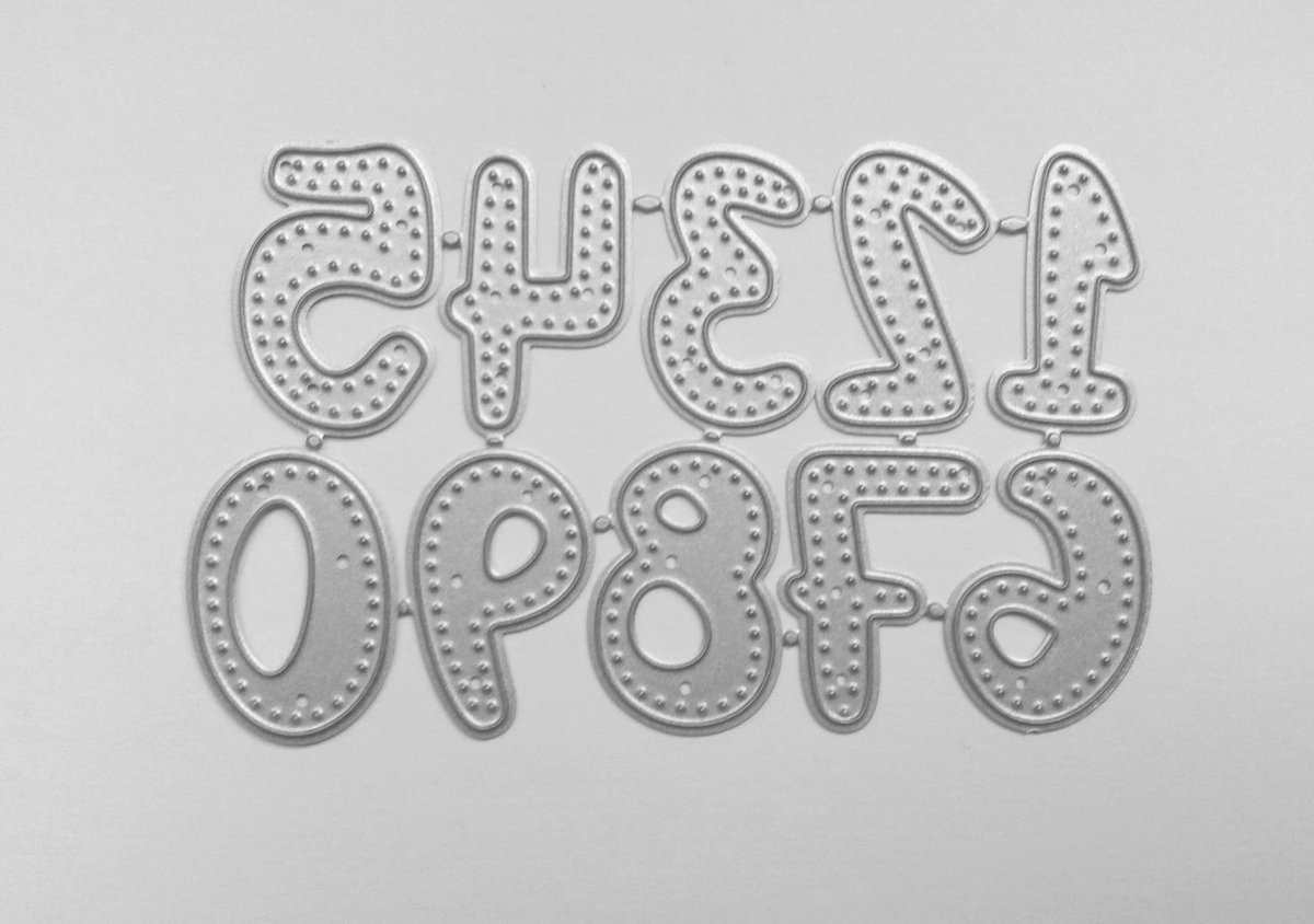 Metalen snijmal - 2 stuks - alfabet - cijfers - 26 letters - stans ...