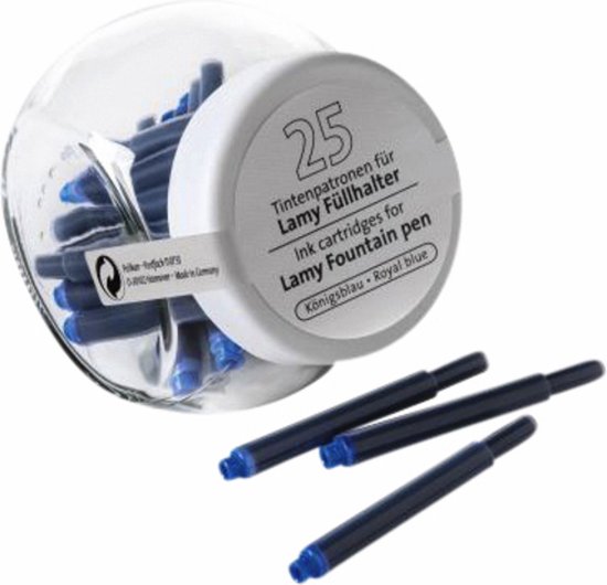 Inktpatroon voor lamy vulpen koningsblauw | 10 stuks | bol