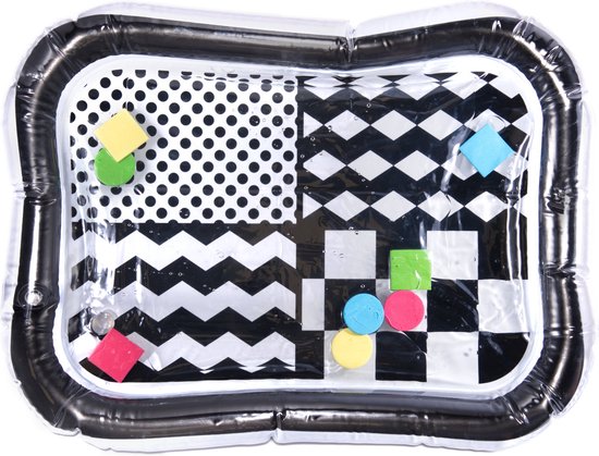 Opblaasbare watermat contrasterende zwarte en witte patronen 65cm x ...