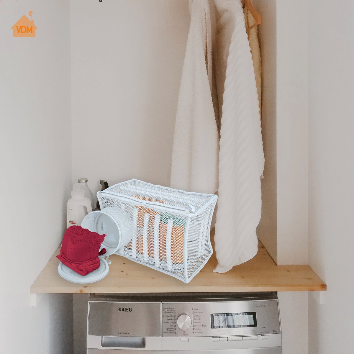 LaundrySpecialist Waszakken voor wasgoed - Set van 9 stuks - in ...