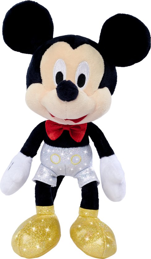 Disney - 100 jaar jubileum - Sparkly Mickey Mouse - 25cm - Knuffel | bol