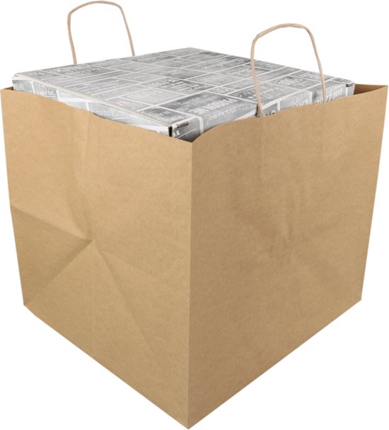 Sac - Papier - cordon de papier torsadé - 36,5x 33x32cm - sac de ...