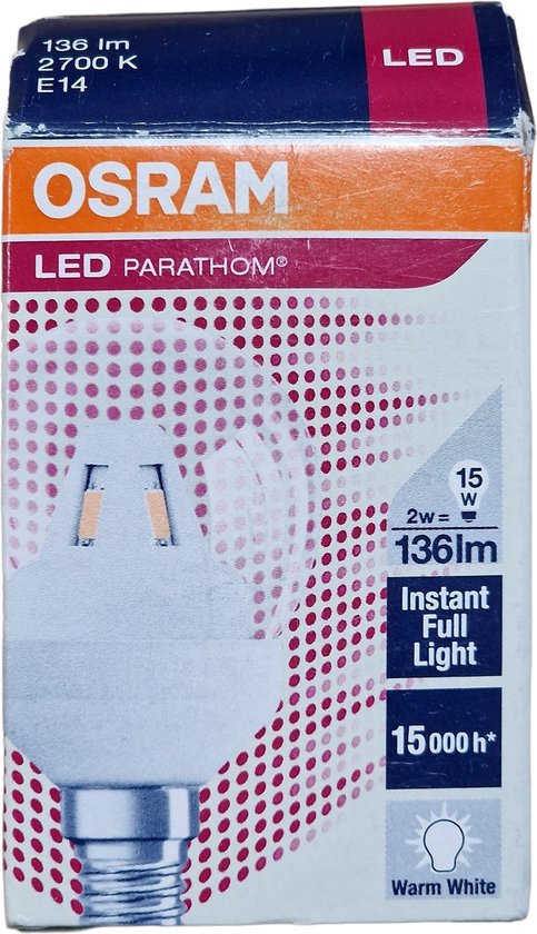 Osram Parathom LED 2W E14 | bol