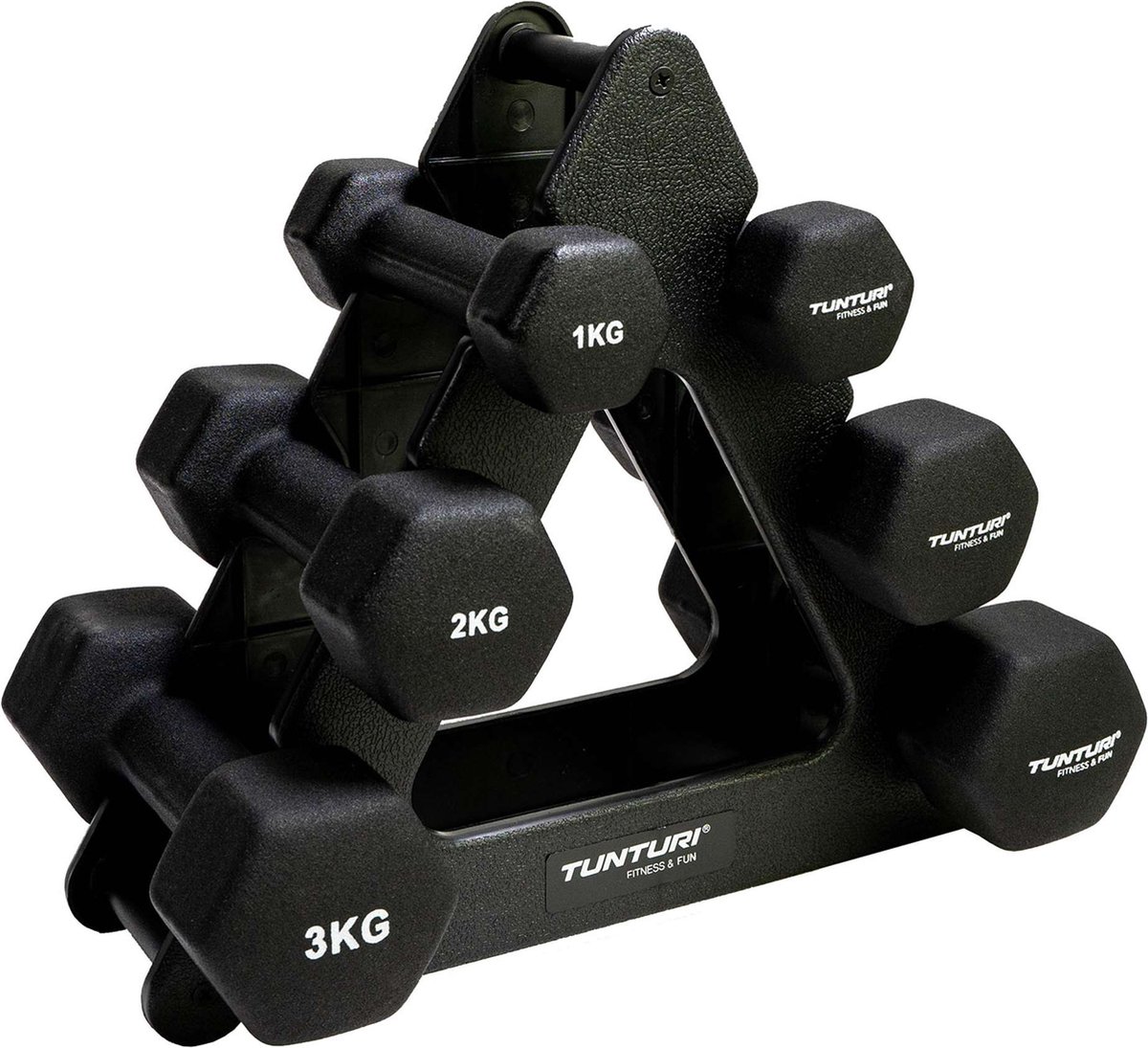 Tunturi Gewichten - Halterset - Dumbbell Set - Neopreen Dummbbells - 1 ...