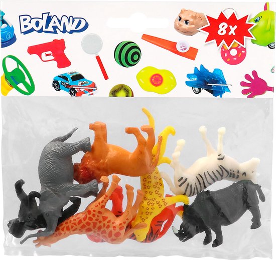 Boland - 8 Wilde dieren - Pinata vulling - Uitdeelcadeautjes ...