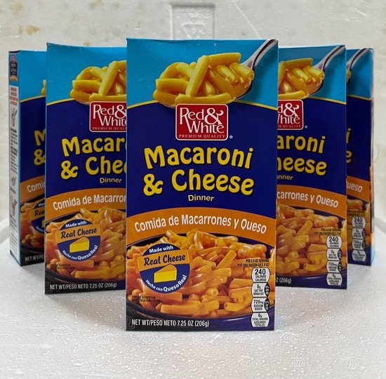 Macaroni & Cheese - USA - American - Red & White - MULTIPACK 5x | bol
