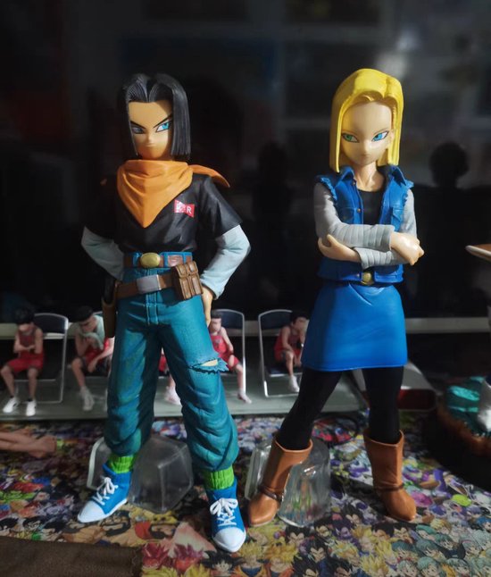 Dragon Ball Z Android 17 en 18 Origineel Set Aktie Figuren 26cm Pop DBZ ...