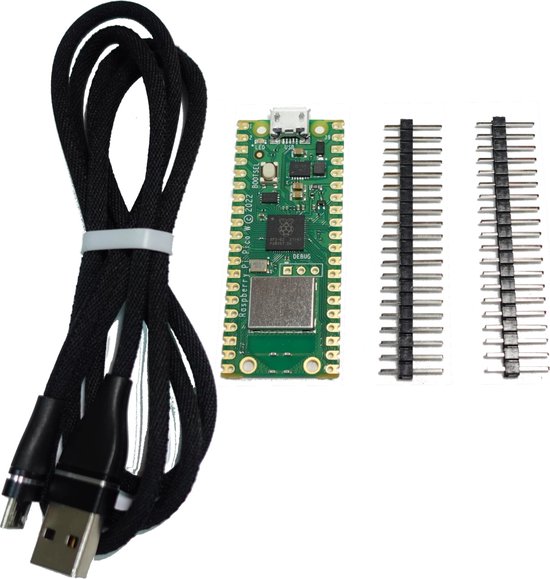 Raspberry Pi Pico W kit : bordje - headers - USB-kabel | bol.com Raspberry Pi Pico W kit : bordje - headers - USB-kabel | bol.com