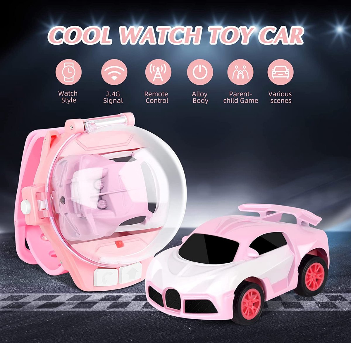Remote Control Car Watch Toys 2022 Mini op afstand bestuurbare 2,4 GHz ...
