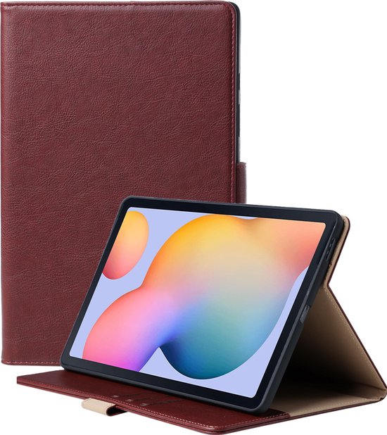 Luxe Samsung Tab S6 Lite Hoes - Leer - Samsung Tablet S6 Lite Hoesje ...
