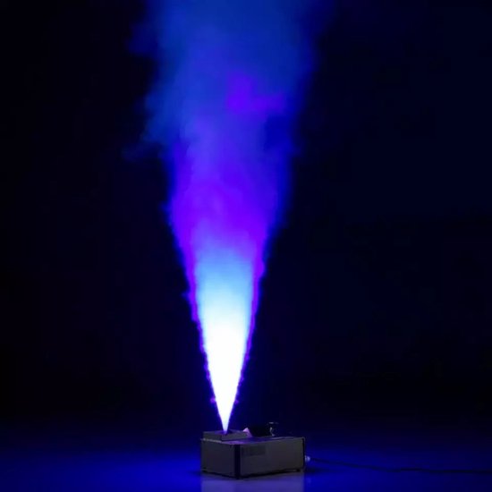 Rookmachine verticaal spuitend met 24 x Led RGB verlichting 1500 Watt ...