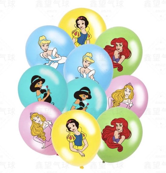 Disney Prinsessen Ballonnen - 10 stuks - Disney Princess - Ariel ...