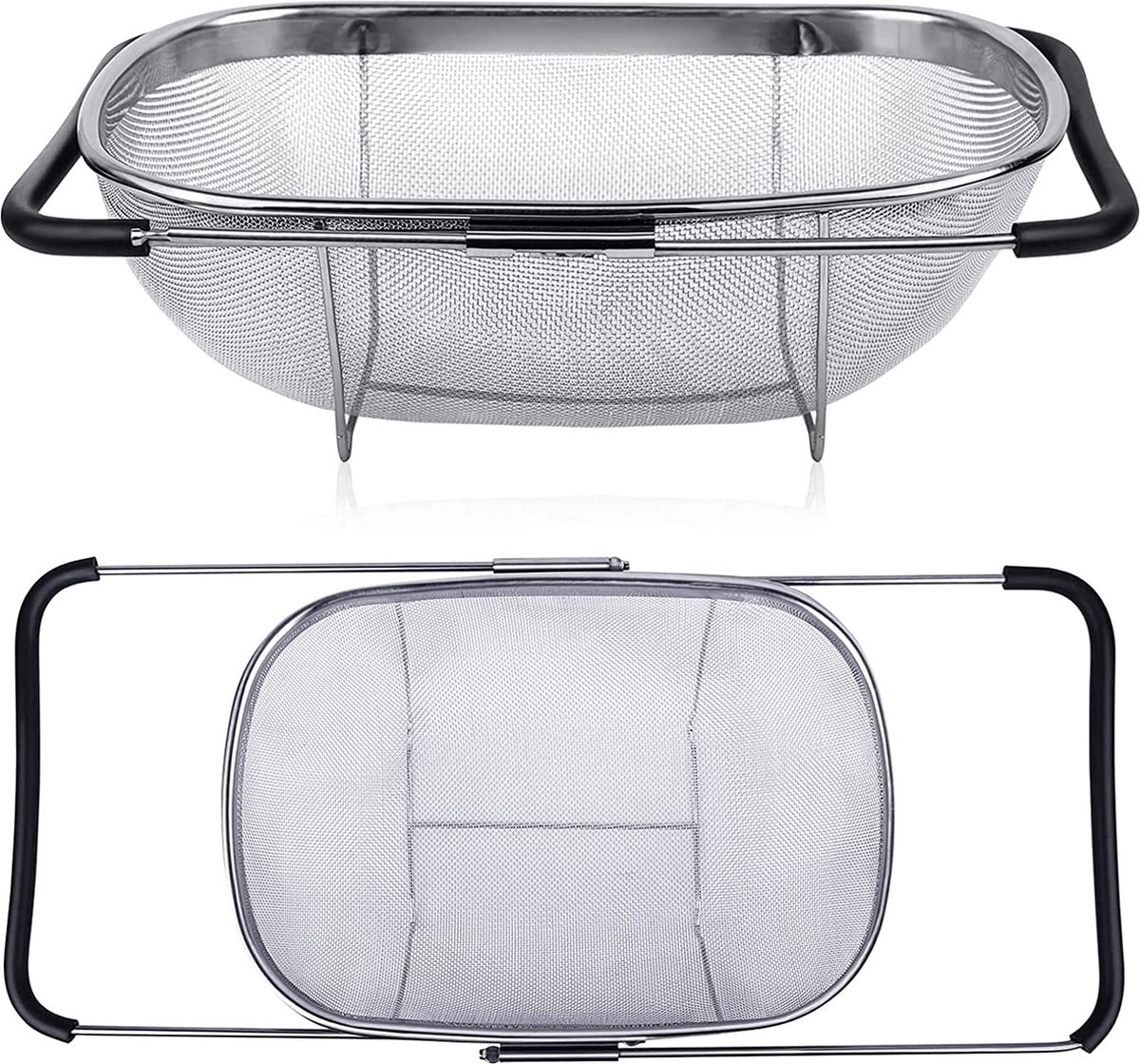 CSPone zeef RVS grote spoelbakzeef keukenzeef zeef fijnmazige vergiet ...