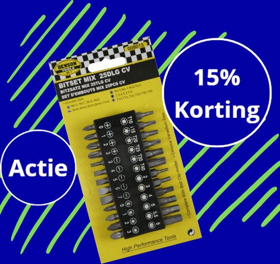 Bitjes - Bitset - 25 delig | bol.com