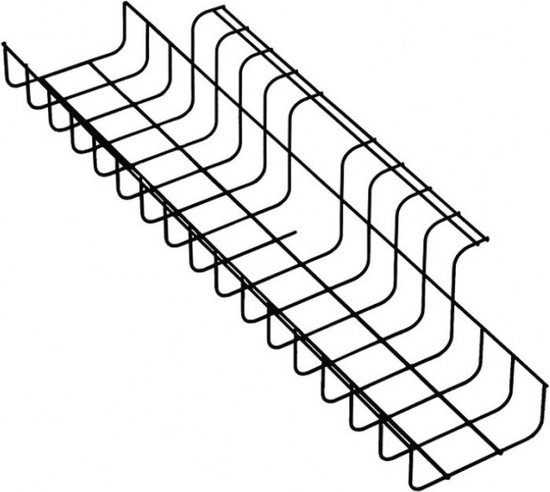 Universele kabelgoot voor onder bureau, 790 mm ZWART. | bol