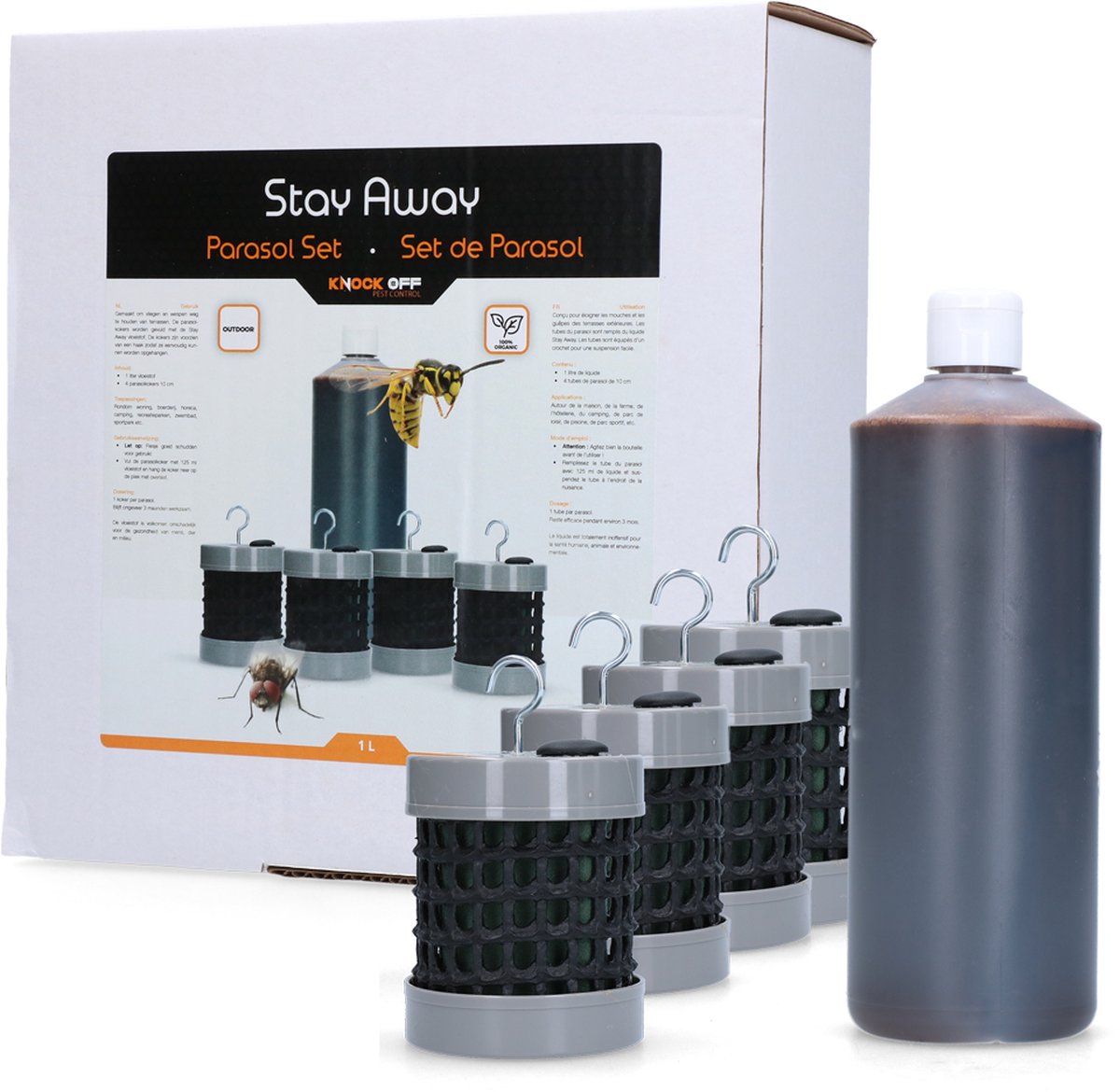 Knock Off Stay Away Parasol Set – Natuurlijke vliegen- en ...