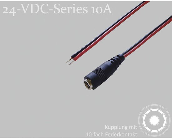 BKL Electronic DC-connector DC-koppeling - Vertind 5.5 mm 2.5 mm 1.5 m ...
