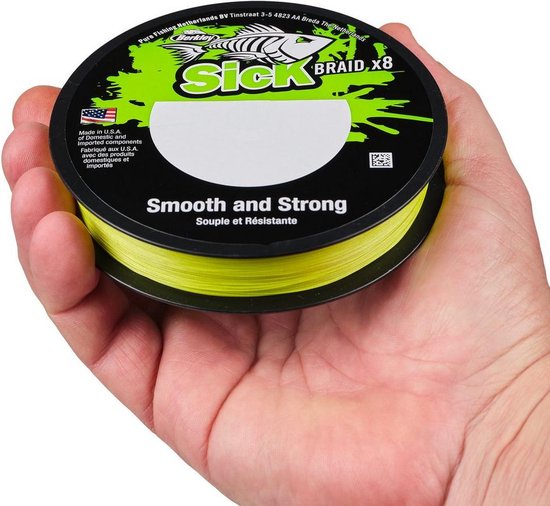 Berkley Sick gevlochten vislijn 300m fluorgroen - 0,23 mm | bol