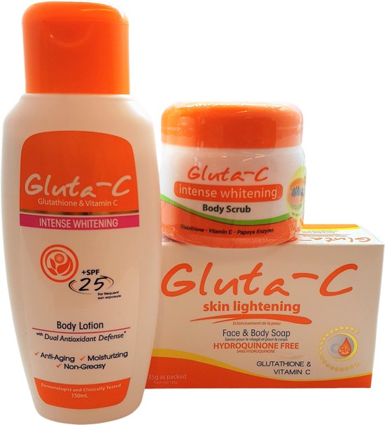 Gluta-C Light and Whitening Pakket | bol