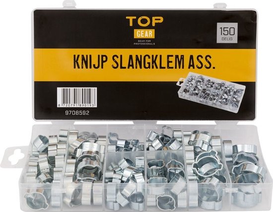 Topgear Knijp slangklem assortiment 150 delig | bol.com