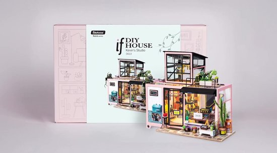 Robotime - Modelbouw - Kevin's Studio - Miniatuur bouwpakket - Houten ...