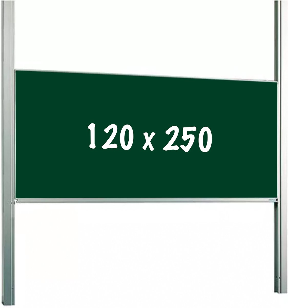 Krijtbord PRO - In hoogte verstelbaar - Enkelzijdig bord - Schoolbord ...