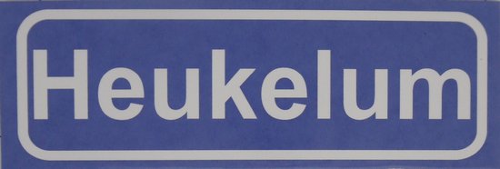 Koelkast magneet plaatsnaambord Heukelum. | bol